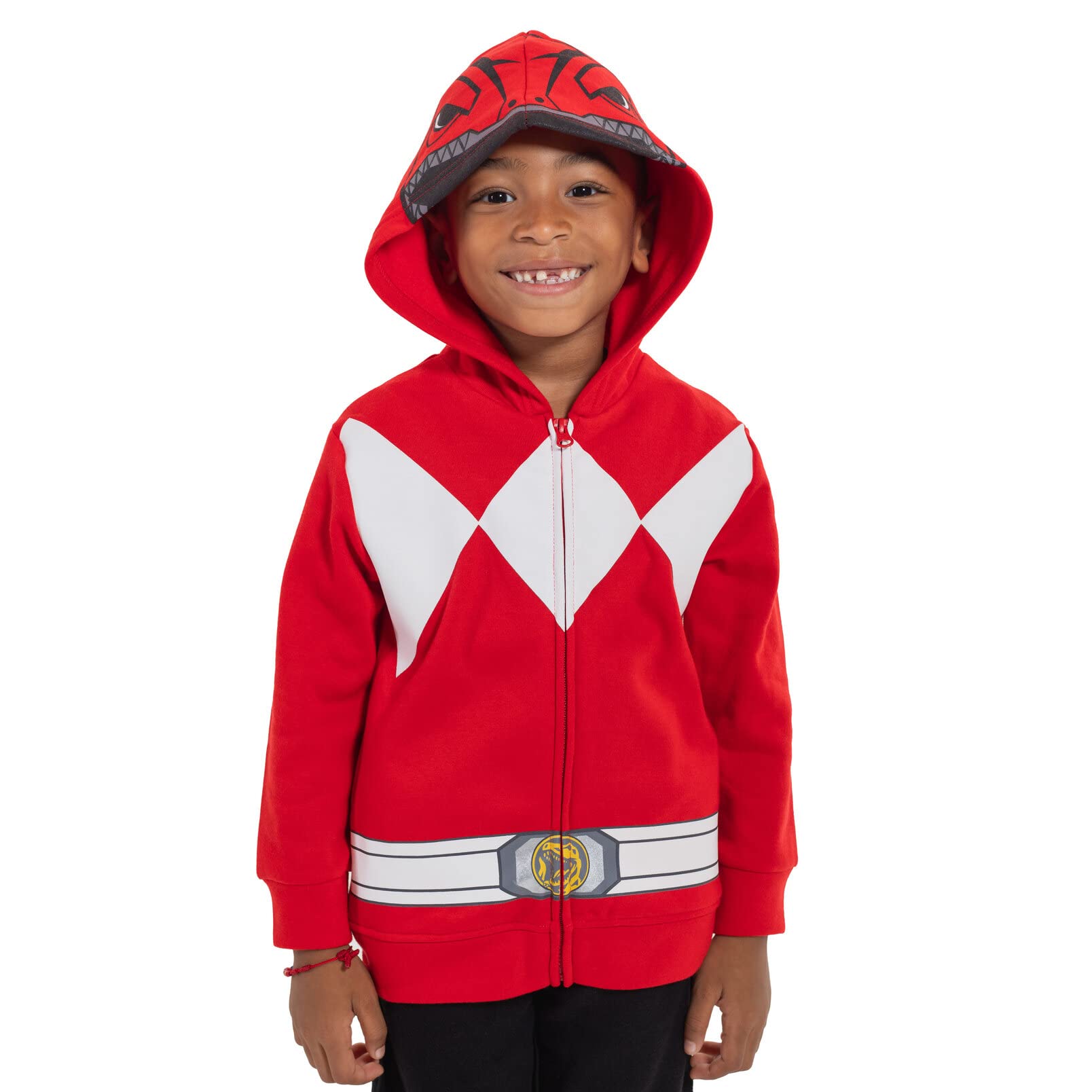 Power Rangers Red Ranger Toddler Boys Fleece Zip Up Hoodie 5T