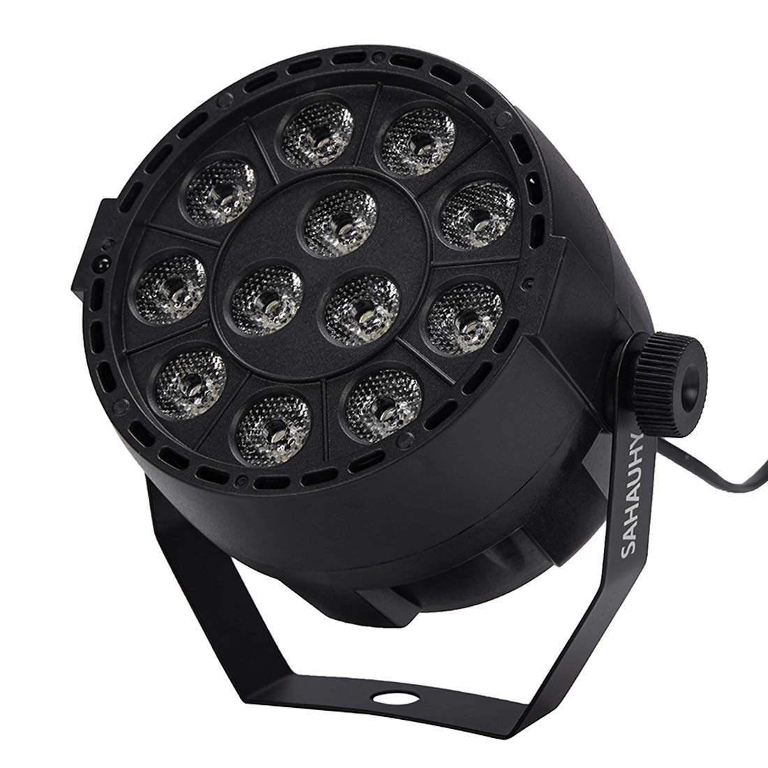 Stage Lights,SAHAUHY 12LED Par Lights RGB Uplights with Remote Sound Activated DMX Control uplighting for Wedding Event Club Party (8 Packs)