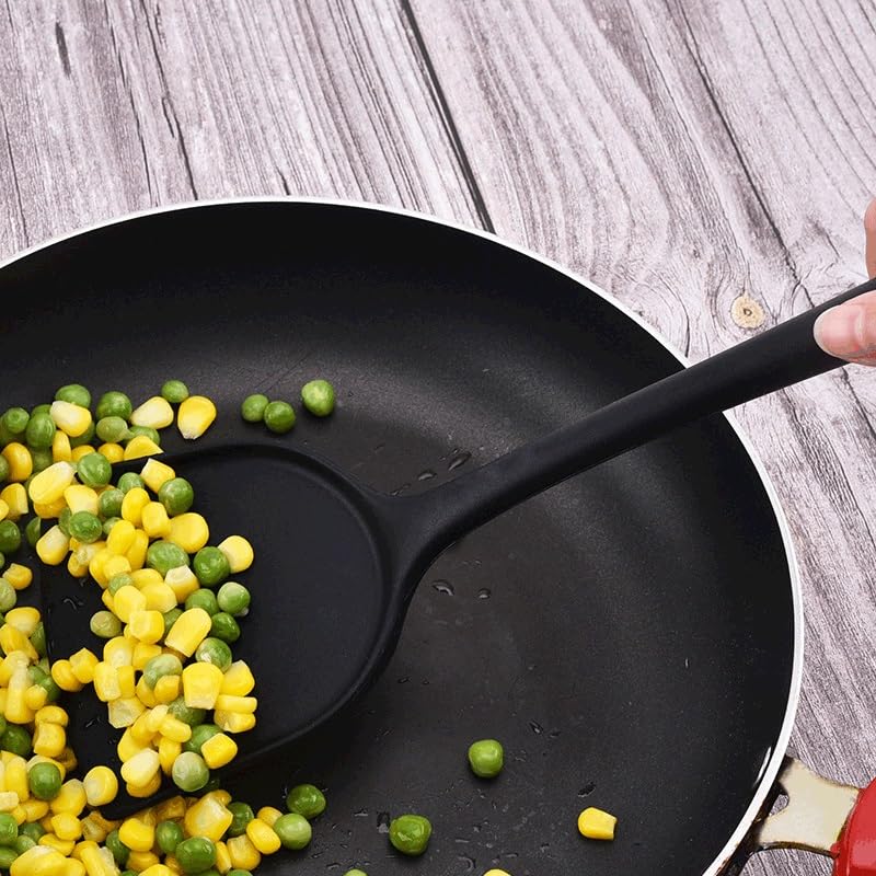 SLEEVY Kitchen Utensils Set Non-stick Kitchenware Cooking Tools Spoon Soup Ladle Spatula Shovel Accessories (Color : E, Size : 5 pieces)