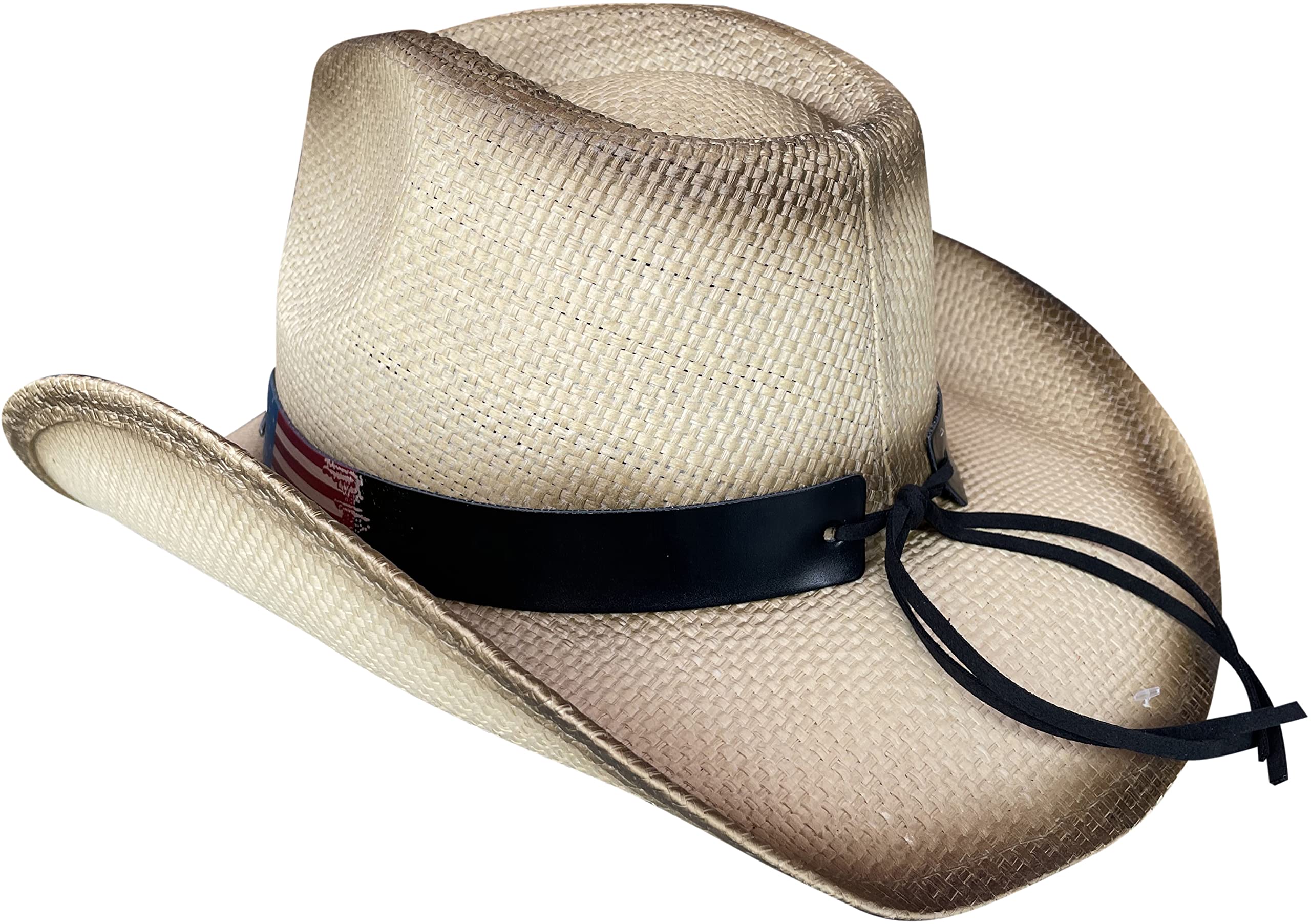 Western Outback Cowboy Hat Men's Women's Style Straw Felt Canvas