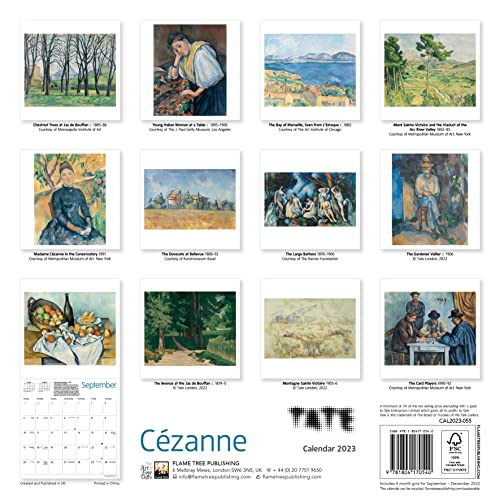 Tate: Cézanne Wall Calendar 2023 (Art Calendar)