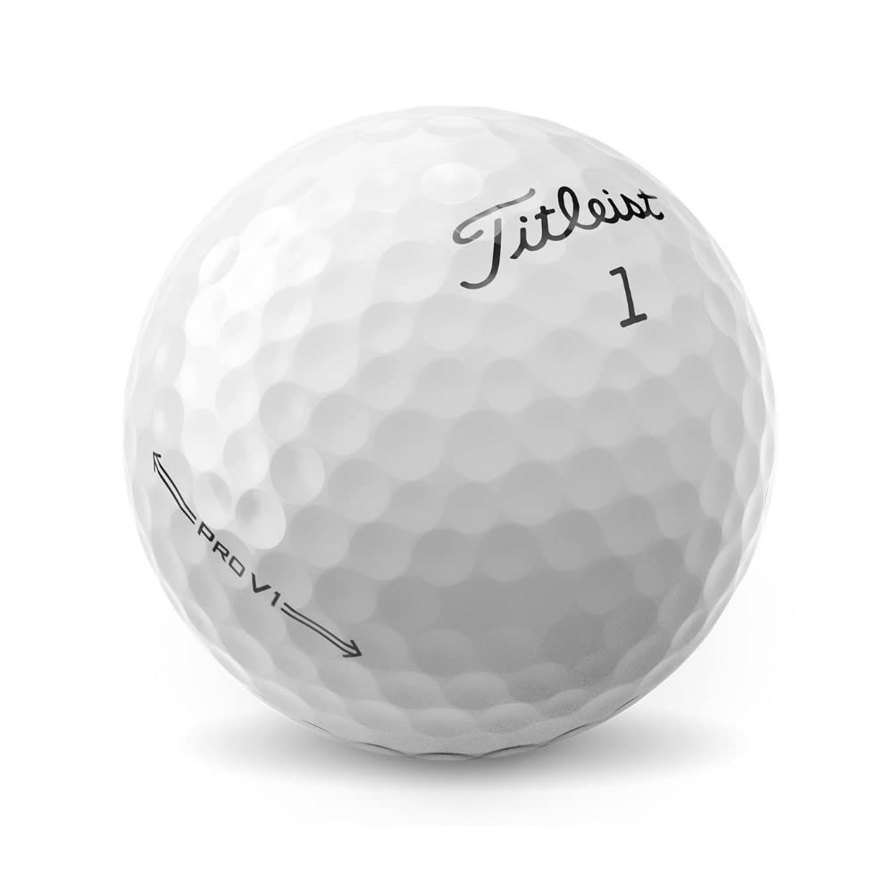 Titleist Pro V1 Golf Balls, White, Standard Play Numbers (1-4), One Dozen
