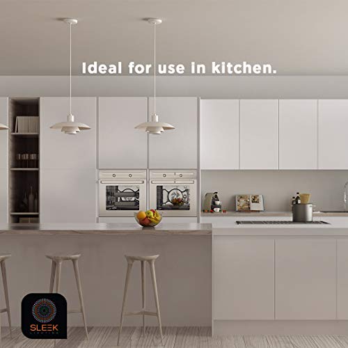 SLEEKLIGHTING - 13Watt GU24 Base 2 prong light bulbs- UL approved-120v 60Hz - Mini Twist Lock Spiral -Self Ballasted CFL Two Pin Fluorescent Bulbs- 4200K 900lm Cool White 4pack (60Watt Equivalent)