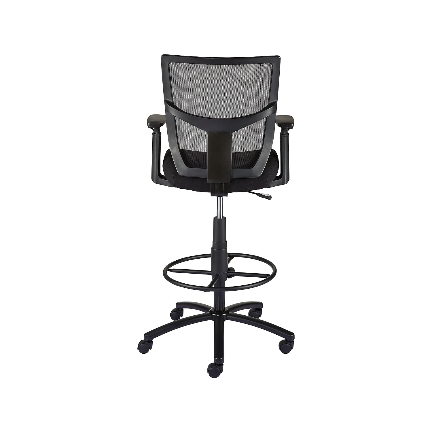 STAPLES 2262751 Cabal Mesh and Fabric Stool Black