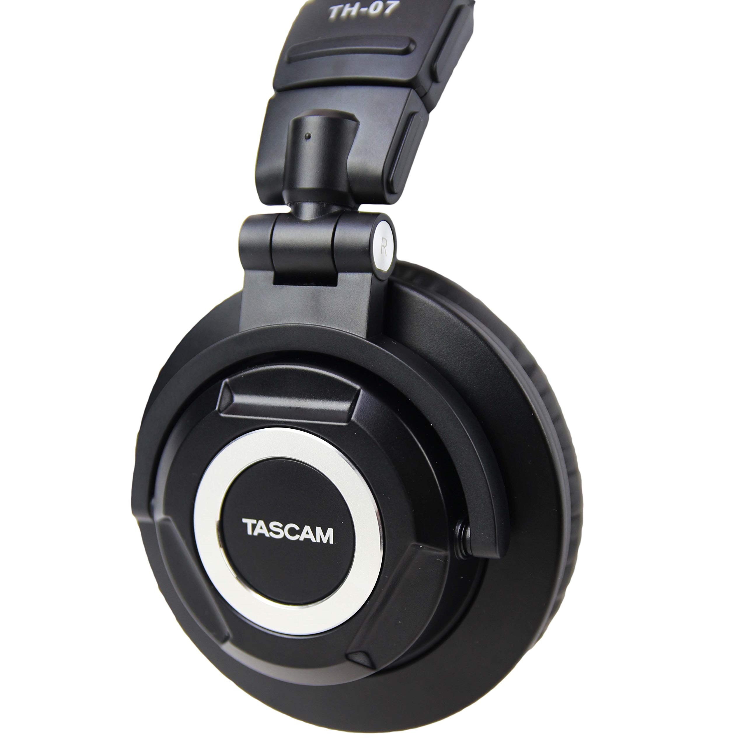 Tascam TH-07 High Definition Studio Monitor Headphones , Black