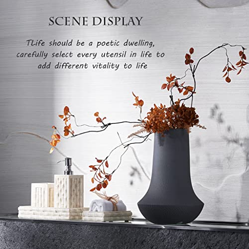 UTOYA Durable Bamboo Shape Bathroom Accessories Set,4 Pcs Classical Bathroom Set-Soap Dispenser,Towel Tray,Tumbler,Bathroom Decor Set Beige Replacement