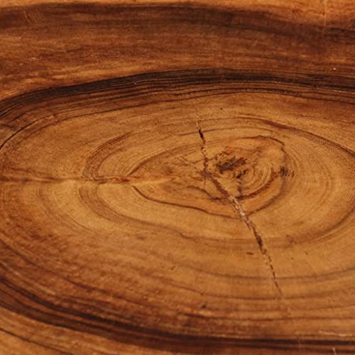 QJBSAVVA Coffee Table 23.6"x21.7"x9.8" Solid Acacia Wood,Entrance Table Tray Tables Center Table Low Table Suitable for Meeting Rooms, Reception Rooms, Offices