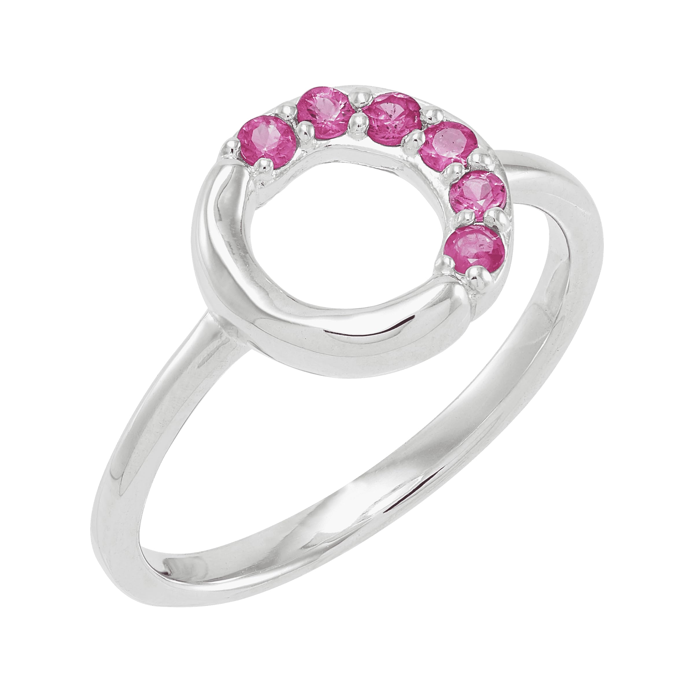 Silpada 'Endless Circle' Ruby Ring in Sterling Silver, Size 8, Size 8