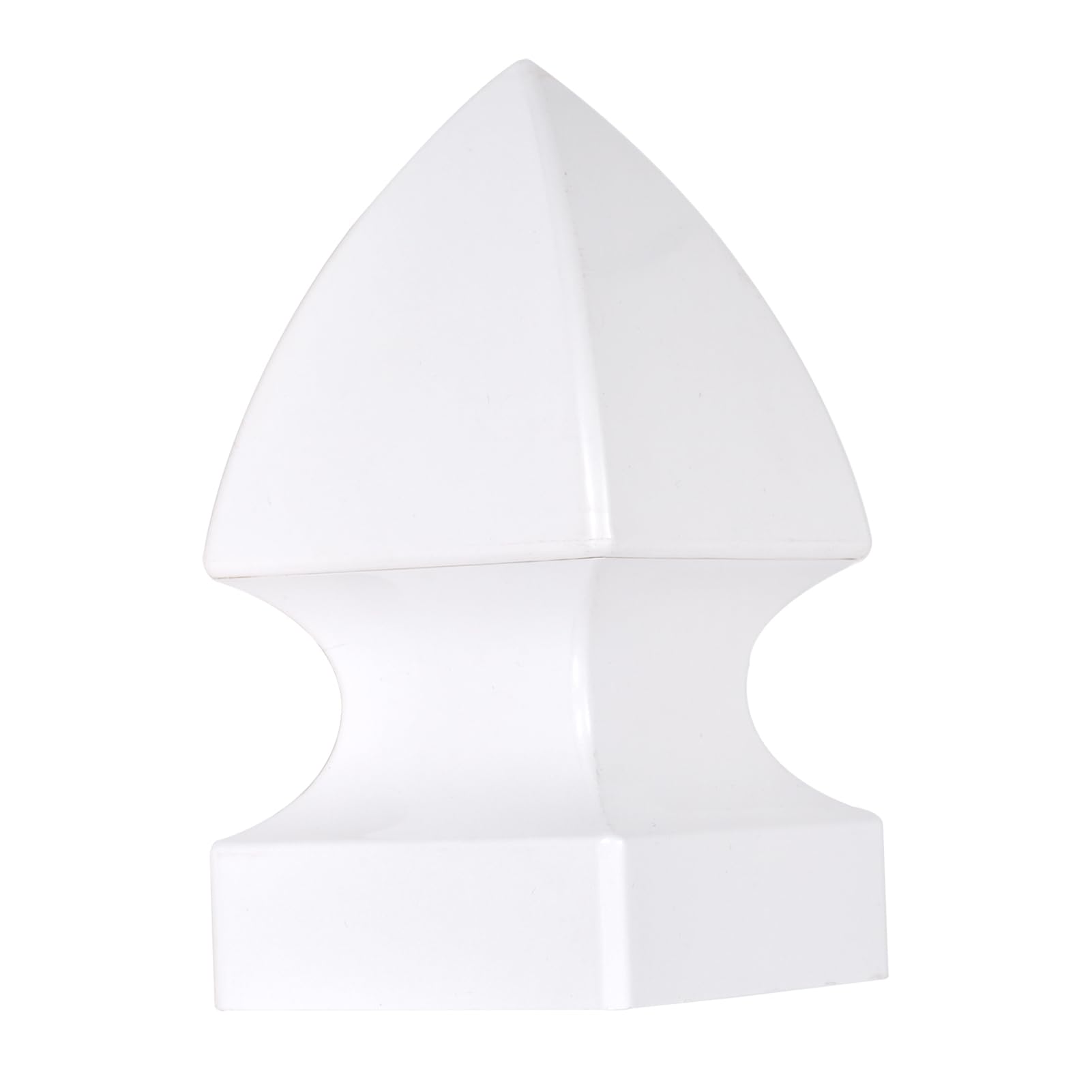 PVC Fence Post Gothic Style Decking Post Caps for 4" x 4" Vinyl Fence Post - White (4" x 4")