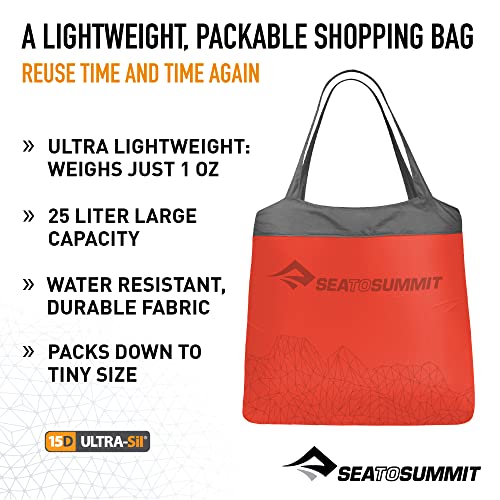 Sea to Summit Ultra-Sil Nano Reusable Shopping Bag, Red