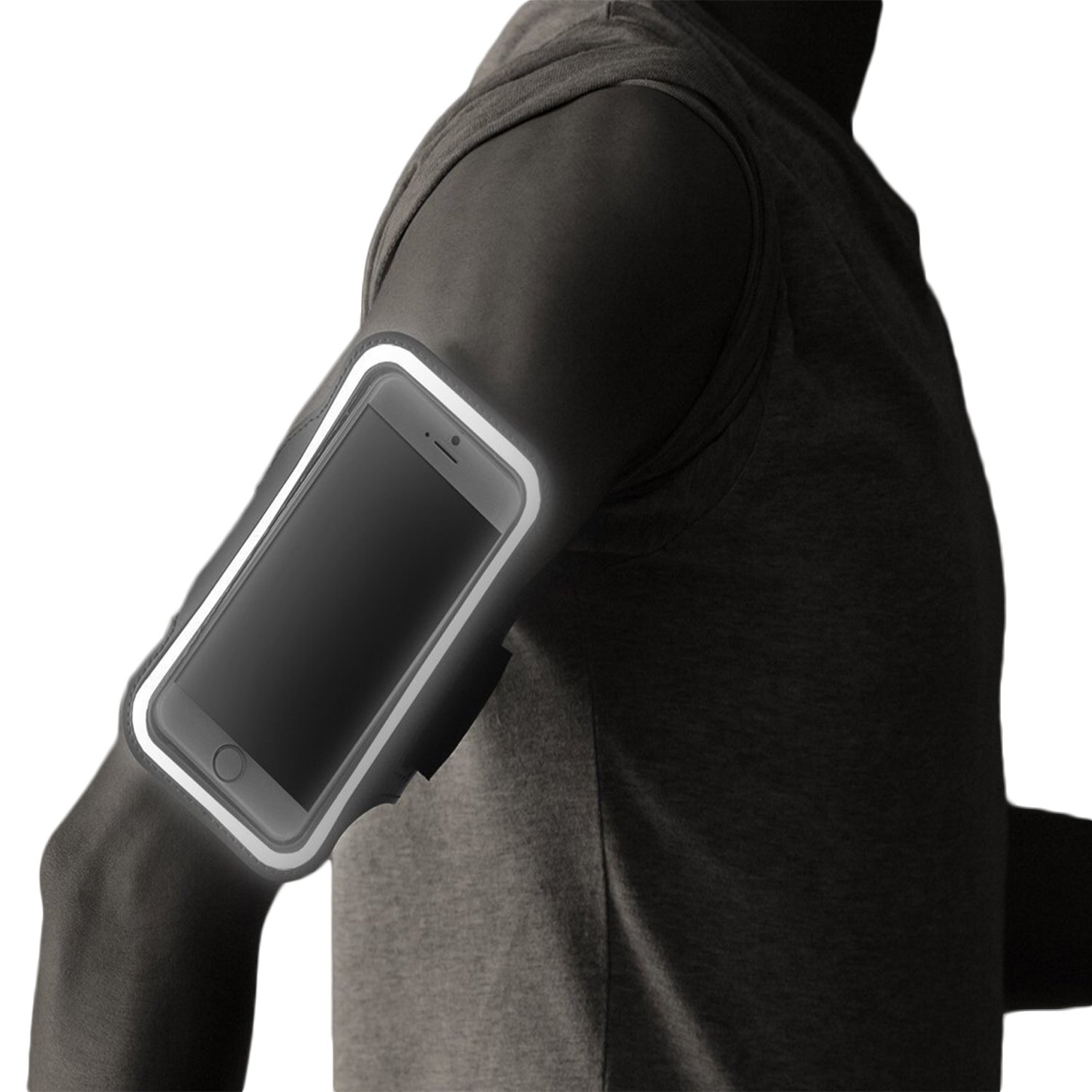 RevereSport iPhone 11 Running Armband. Sports Phone Case Holder for Runners and Gym Exercise (6.1")