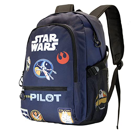 Star Wars Fight HS Fan Pilot Backpack, Black, Taille Unique