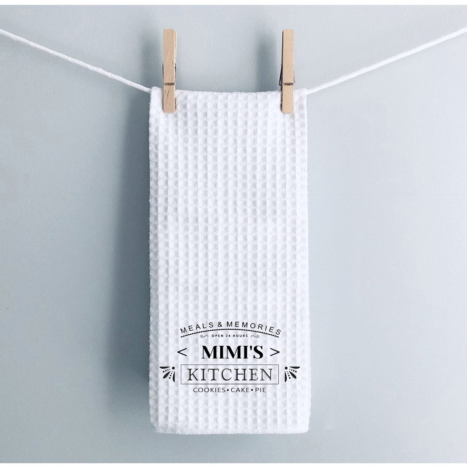 WCGXKO Mimi Gift Mimi Kitchen Towel Dish Towel for Mimi Birthday Gift (24 Hours Mimi's)