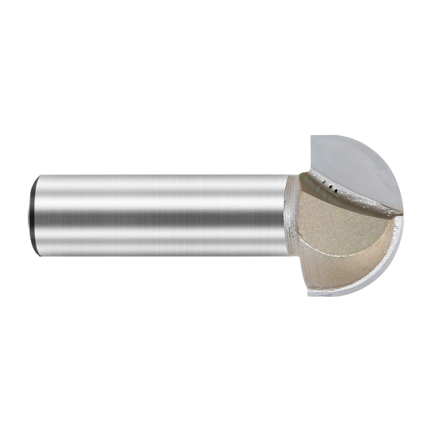 TIDEWAY Cove Box&Core Router Bit, Round Groove Nose Router Bit Solid Carbide For Woodworking , 5/8’’ Radius x 1-1/4'' Dia. x 1/2 inch Shank (1/2X1-1/4)