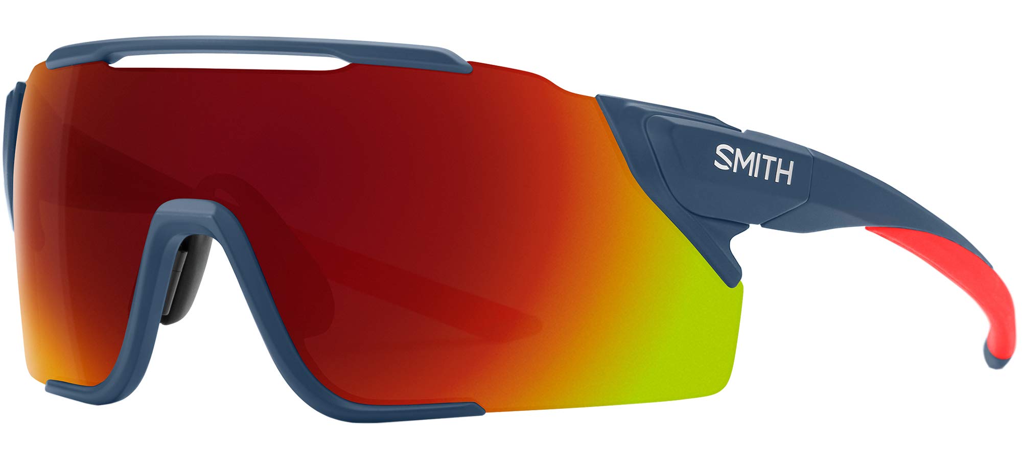 Smith Optics Attack MAG MTB ChromaPop Sunglasses, Matte Mediterranean/Chromapop Red Mirror, One Size