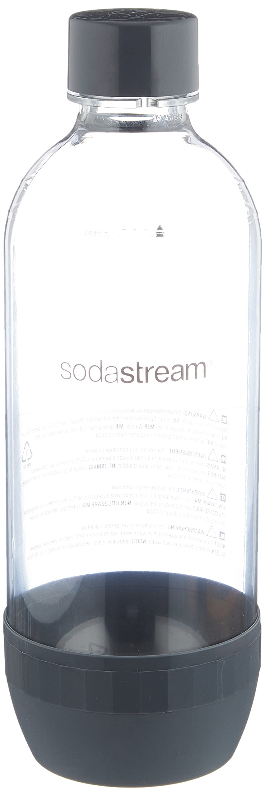 Sodastream 1l Carbonating Bottles- Black (Twin Pack)