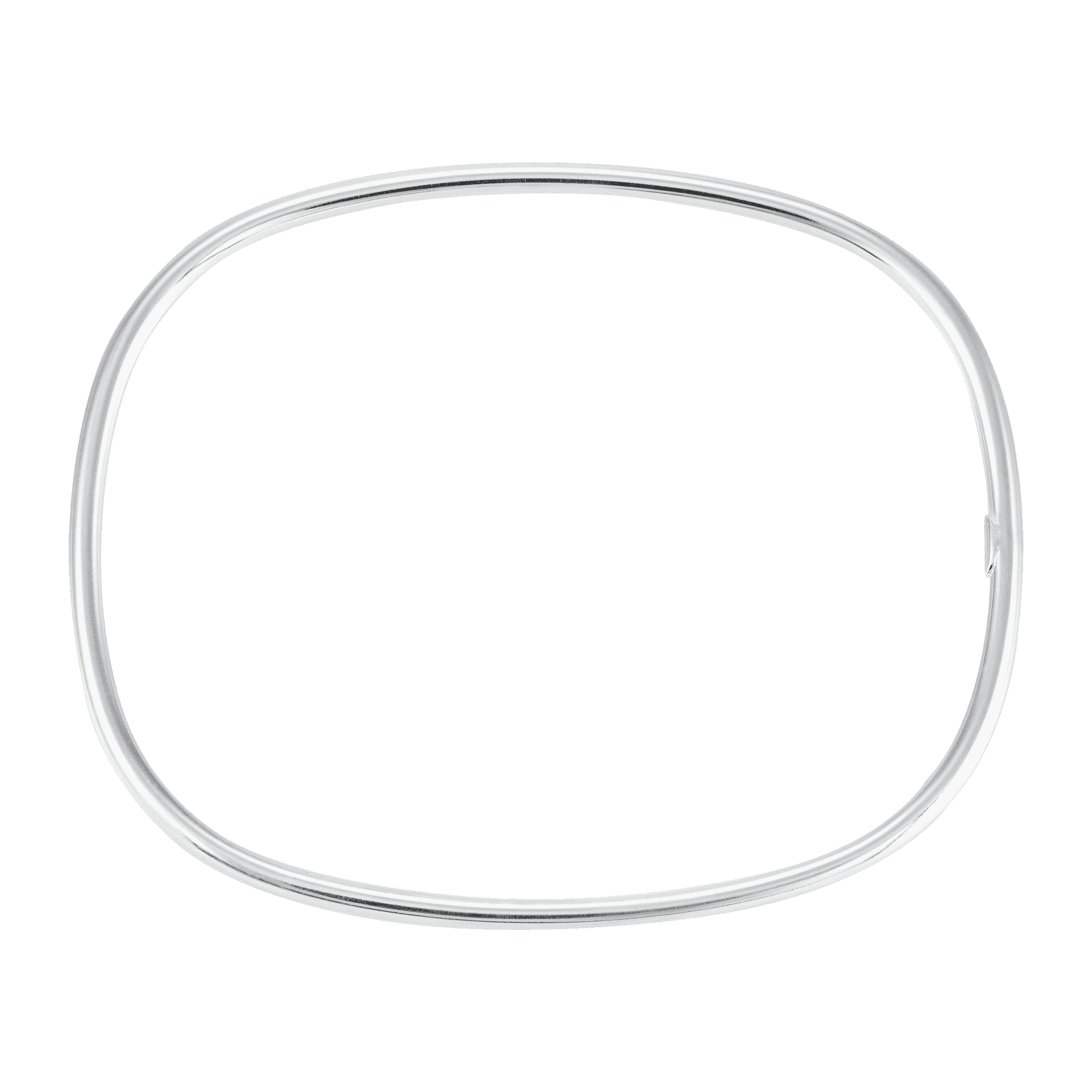 Silpada 'on the Square' Bangle Bracelet in Sterling Silver, 7.5"