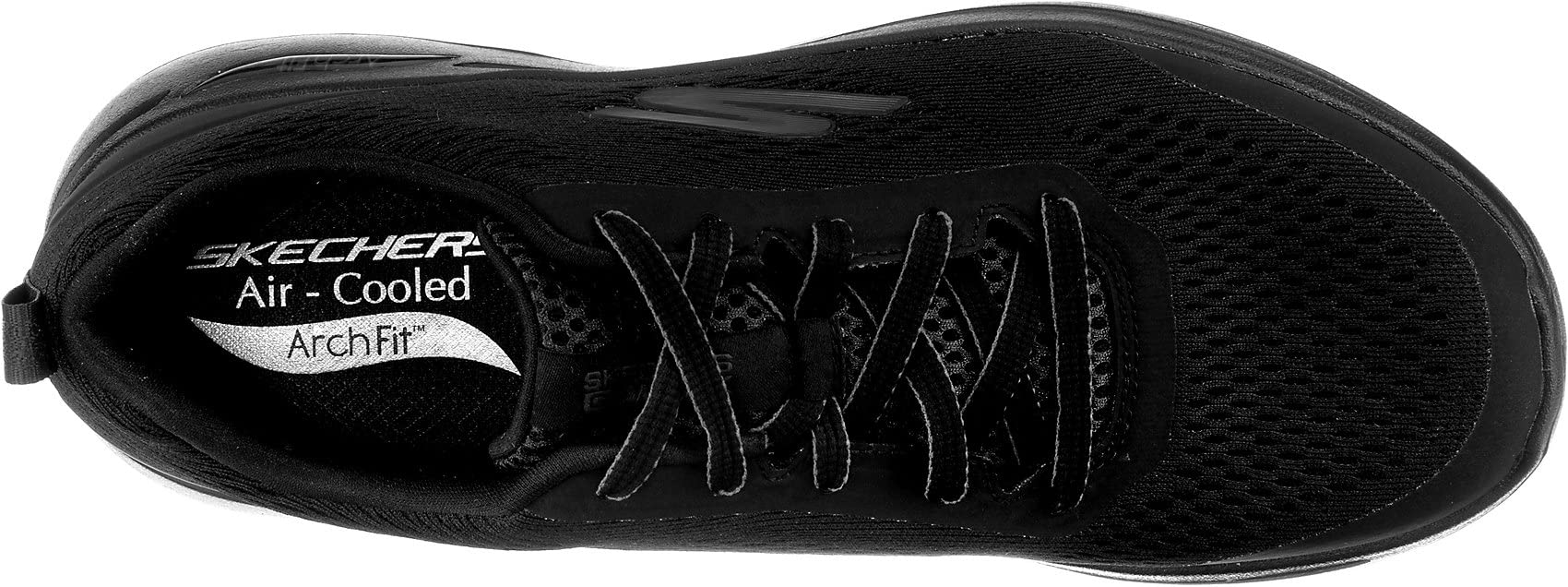 Skechers Men's Gowalk Arch Fit-Athletic Workout Walking Shoe with Air Cooled Foam Sneaker, Black, 8