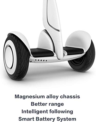 Segway Ninebot S Plus Smart Self Balancing Transporter - Pro Hoverboard for Adults & Kids Gift - Intelligent Following Robot - UL 2272 Certified, White