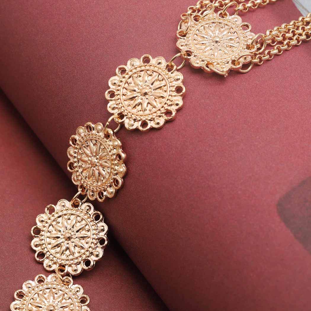 Zoestar Boho Coin Anklet Bracelet Summer Beach Coin Foot Jewelry Accessories for Women(2 PCS