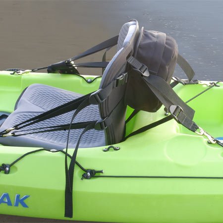 Surf To Summit GTS Pro Molded Foam Kayak Seat W/Zipper Pack, Sit On Top Kayak Seat, Back Support Kayak Seat, Kayak Cushion