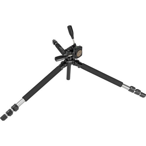 Slik Pro 700 DX Tripod with 700DX 3-Way, Pan-and-Tilt Head (Titanium) with Vello Three-Axis Bubble Level Bundle