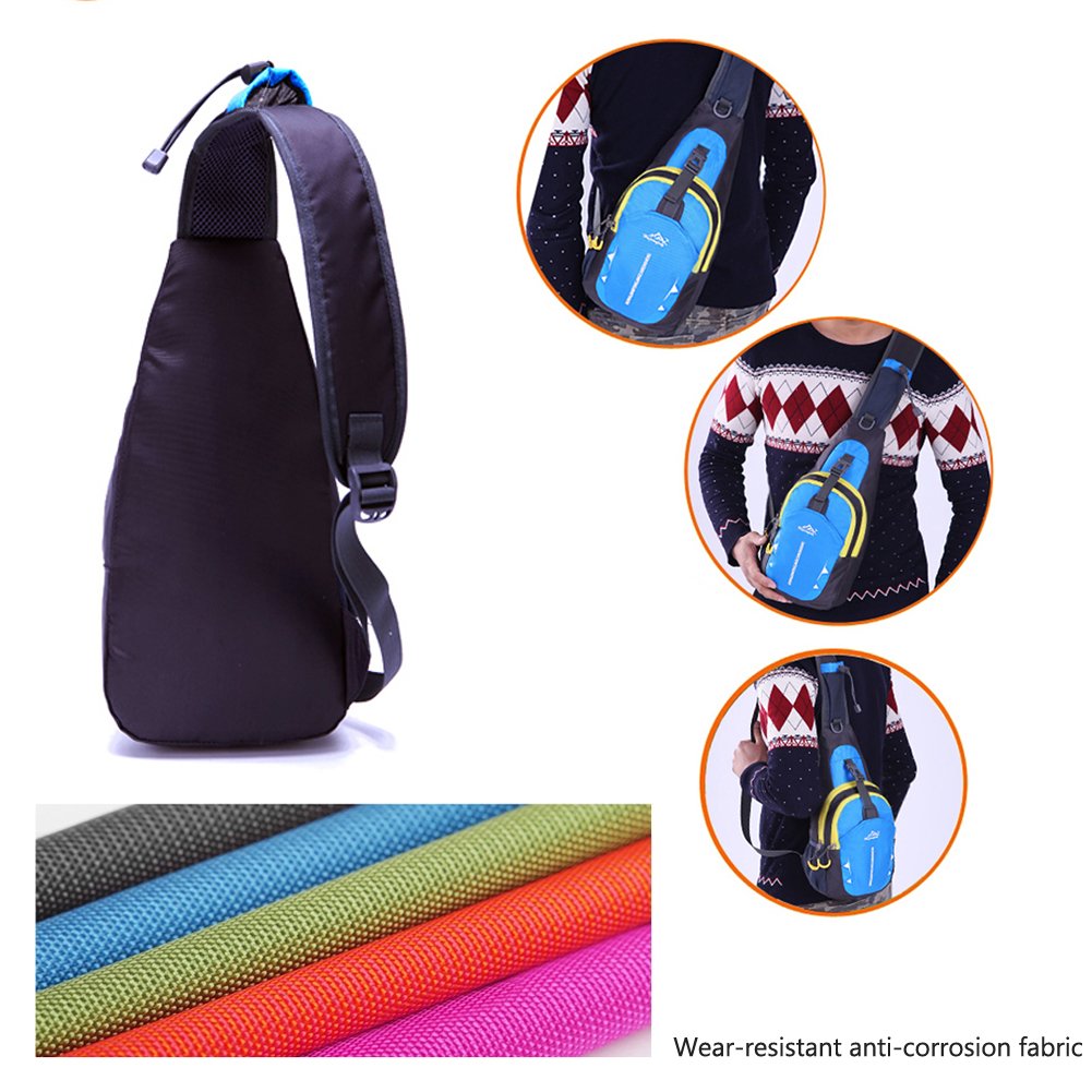 SAMI STUDIO Sling Bag, Shoulder Backpack Chest Pack Causal Crossbody Daypack for Women Men