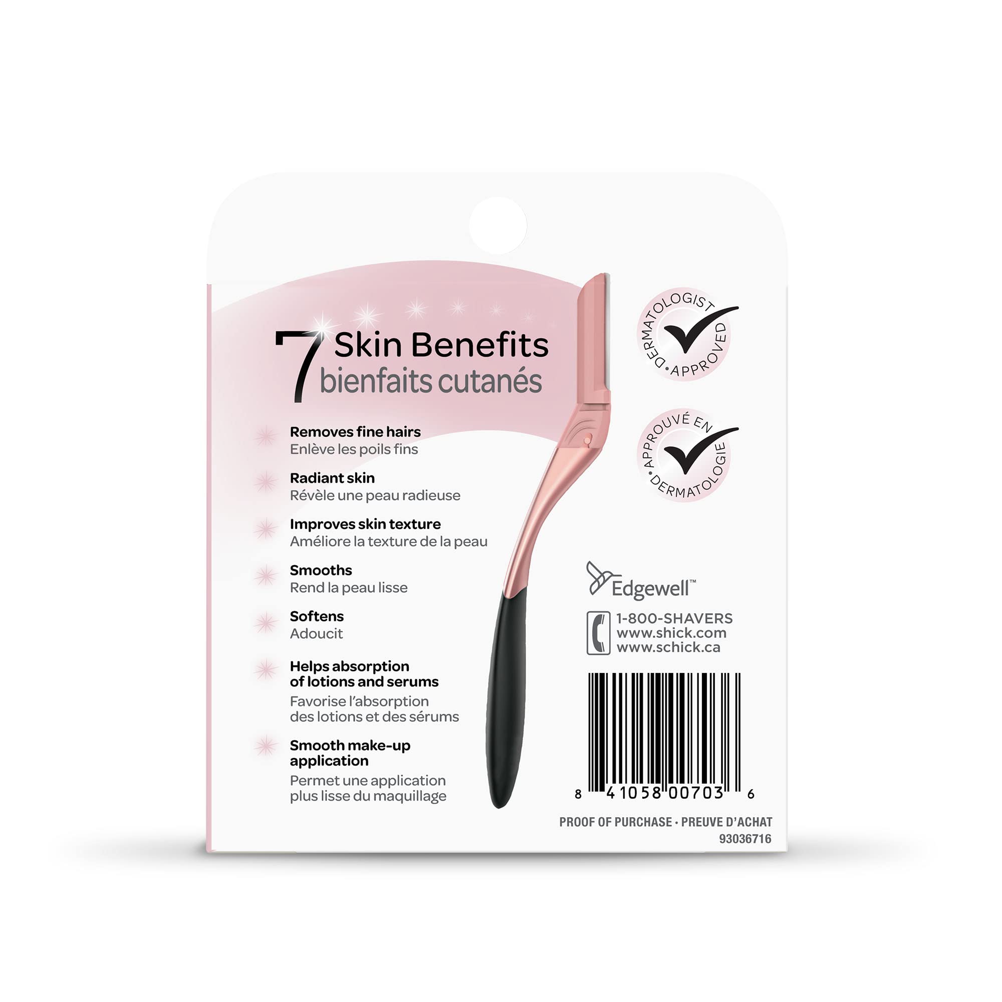 Schick Hydro Silk Dermaplaning Wand Refill Blades — Refills, 6 Professional Style