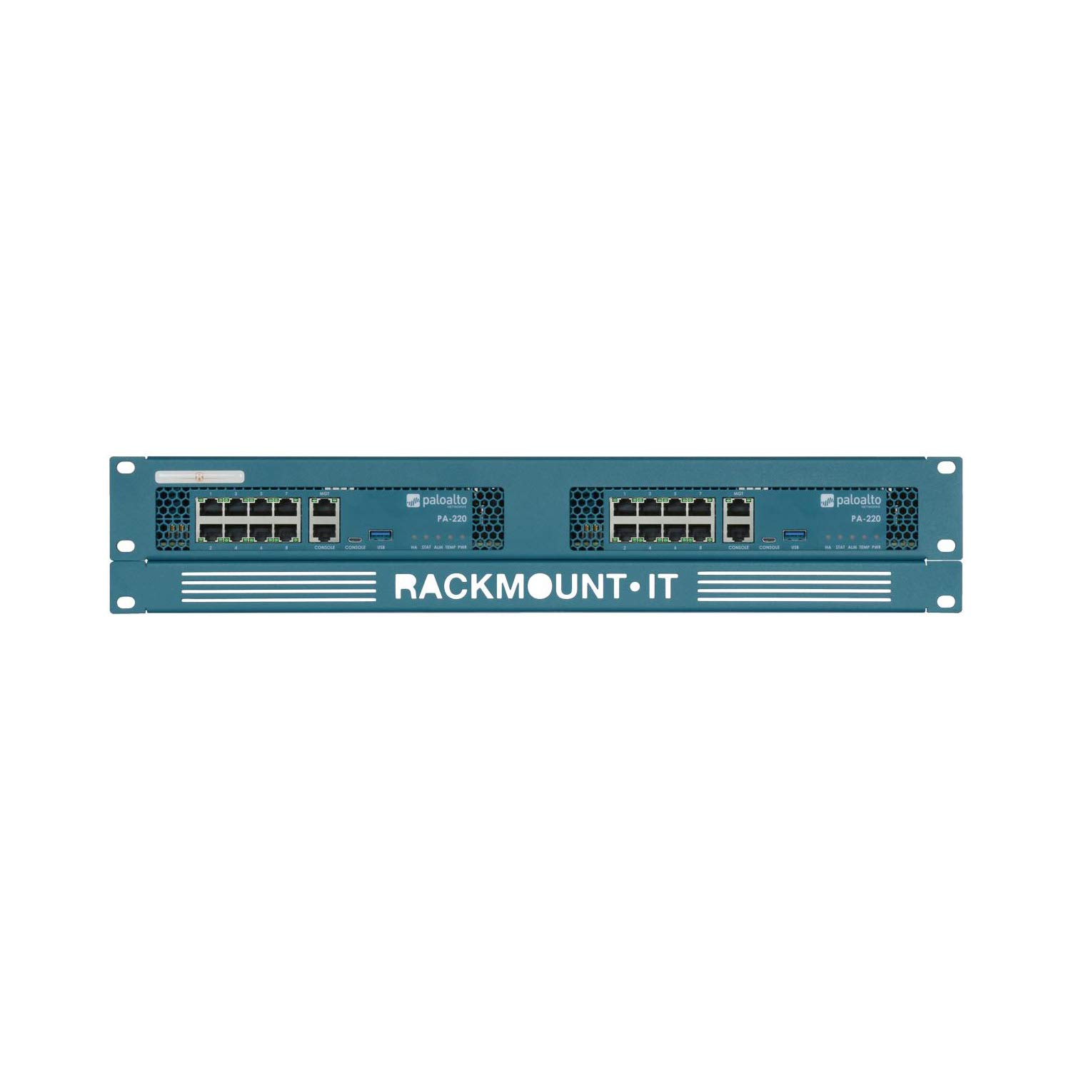 R RACKMOUNT·IT | RM-PA-T3 | Rack Mounting Kit for Palo Alto PA-220 (Two appliances on one Rack)