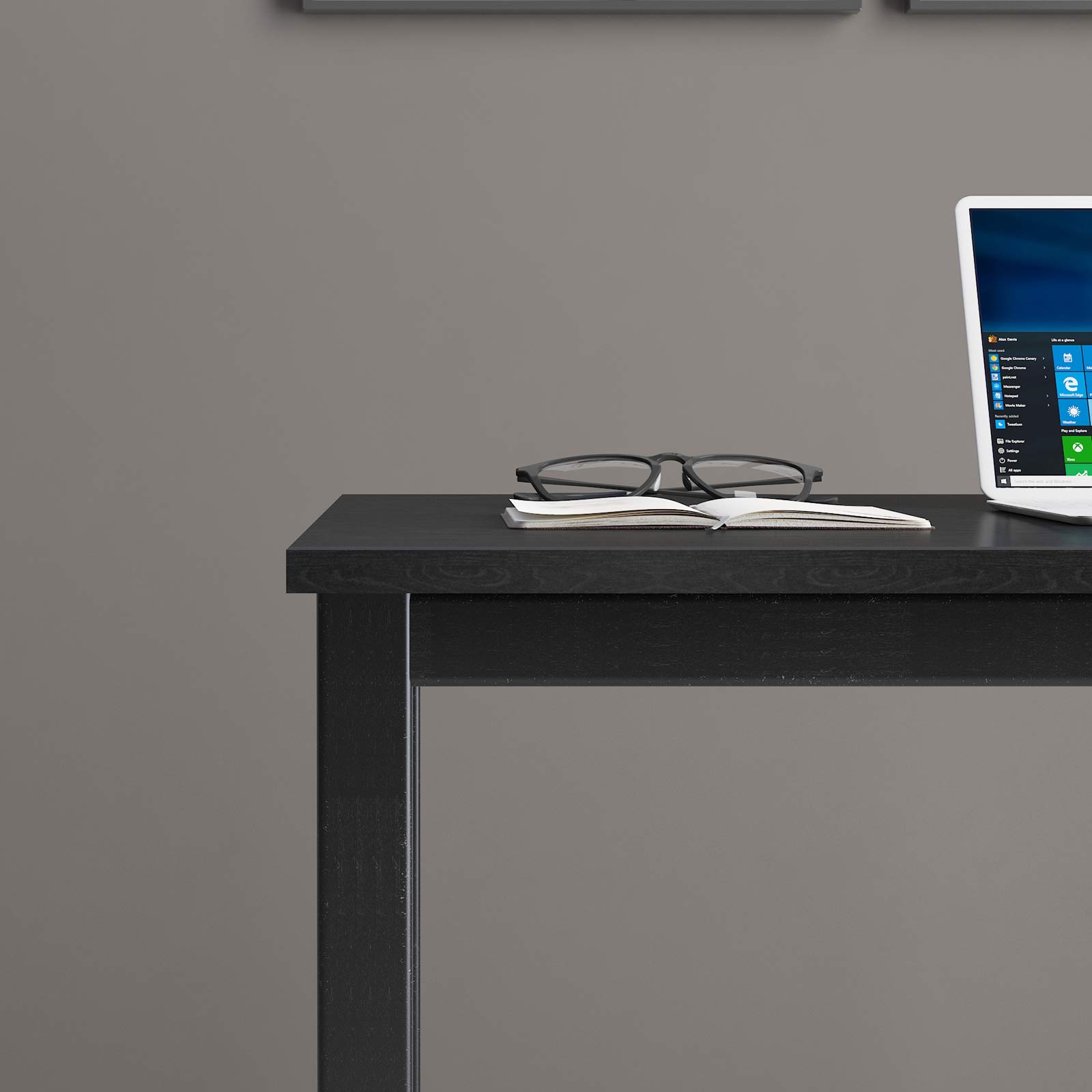 SogesPower 63 inches Computer Desk Study Table PC Laptop Office Desk Workstation for Home Office, Black