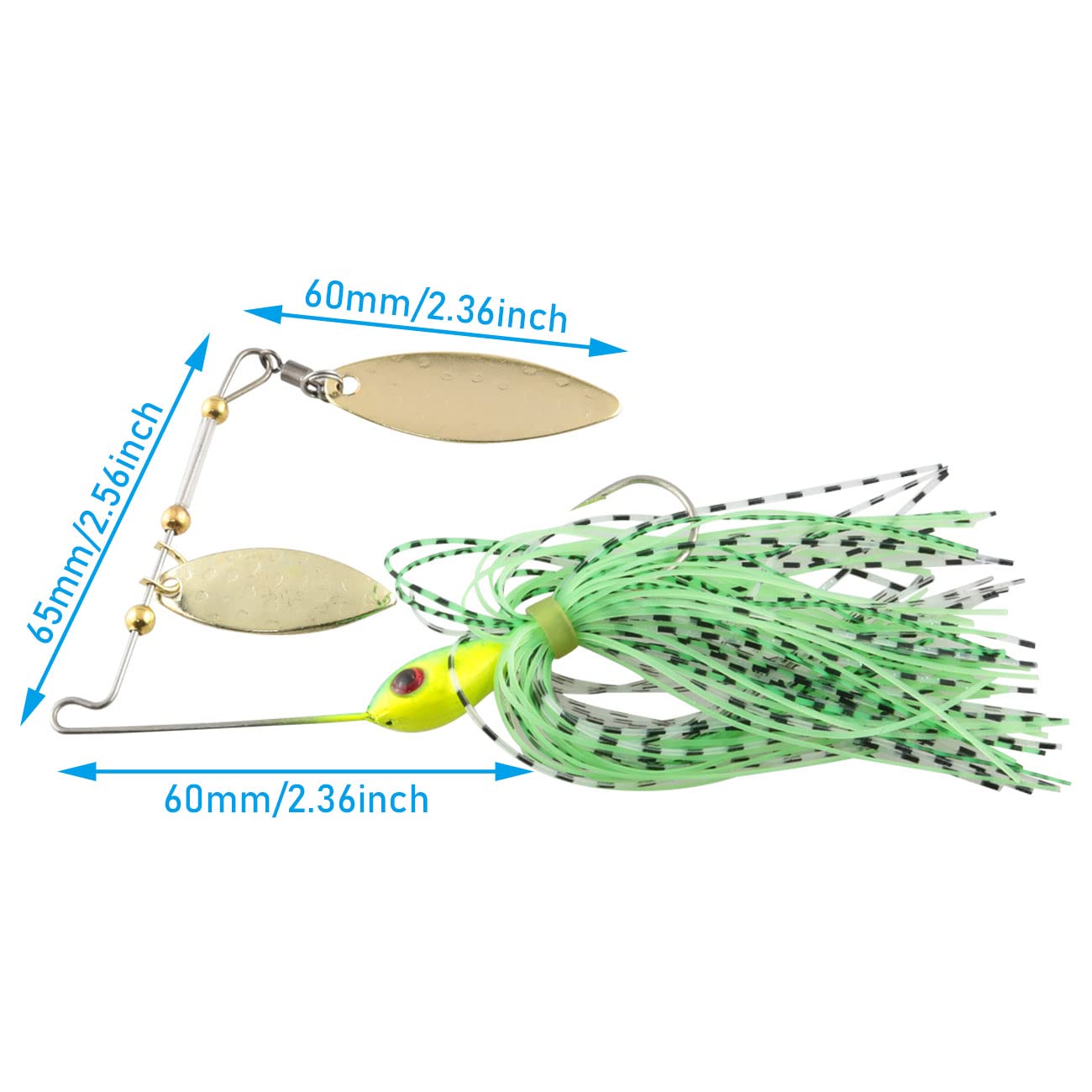 WHYHKJ 3pcs 17g Multicolor Fishing Lure Artificial Bait Metal Sequins Jig Jigging Lure Swimbait Spinnerbait Pike Swivel Fish Tackle Wobbler