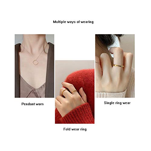 Xiacheng 2mm Stainless Steel Square Women's Plain Band Knuckle Stacking Midi Rings Comfort Fit Silver/Gold/Rose Tone