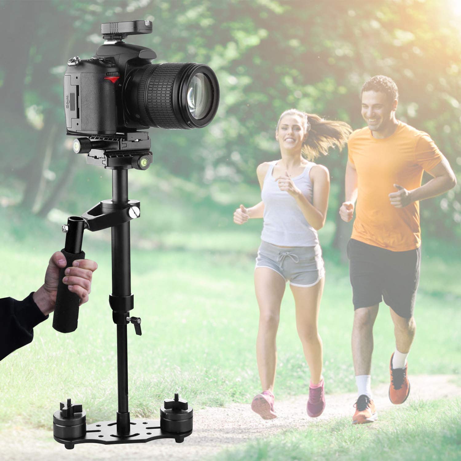 SUTEFOTO S40 Handheld Stabilizer Steadicam Pro Version for Camera Video DV DSLR Nikon Canon, Sony, Panasonic with Quick Release Plate (Black)