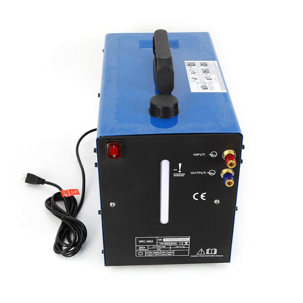 TIG Welder Water Cooler, WRC-300A 110V 10L Portable Miller Colled Powerful TIG Welding Machine Torch Water Cooling System for Welding Devices