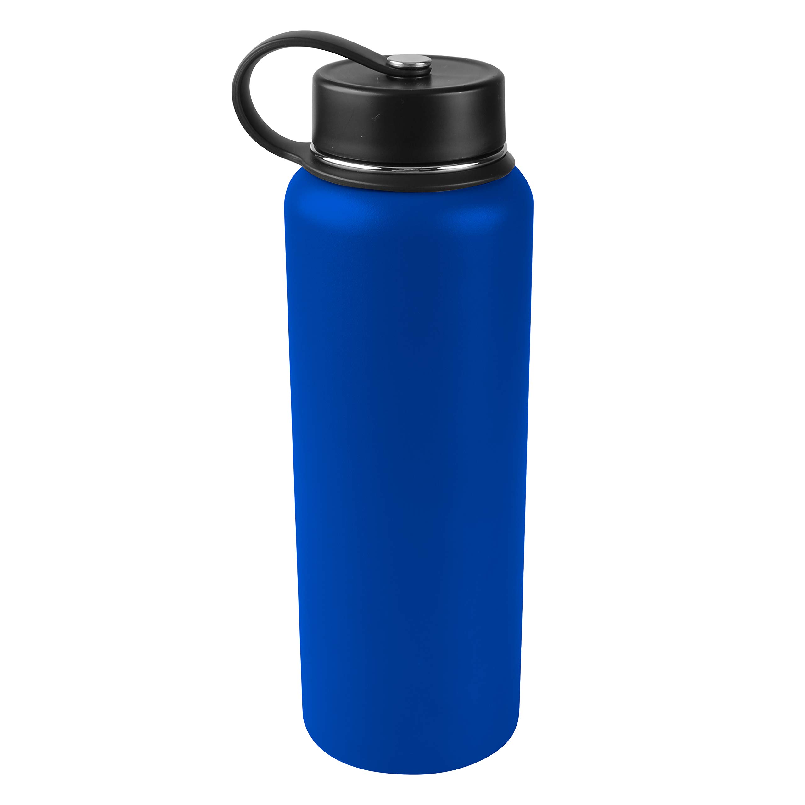 Tahoe Trails 40 oz Double Wall Vacuum Insulated Stainless Steel Water Bottle, Deep Blue