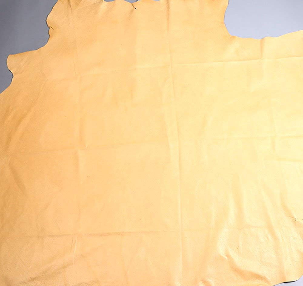 Passion Junetree Whole Piece Pig Leather Hide L - Pig Skin About 14 SF - Yellow Colors