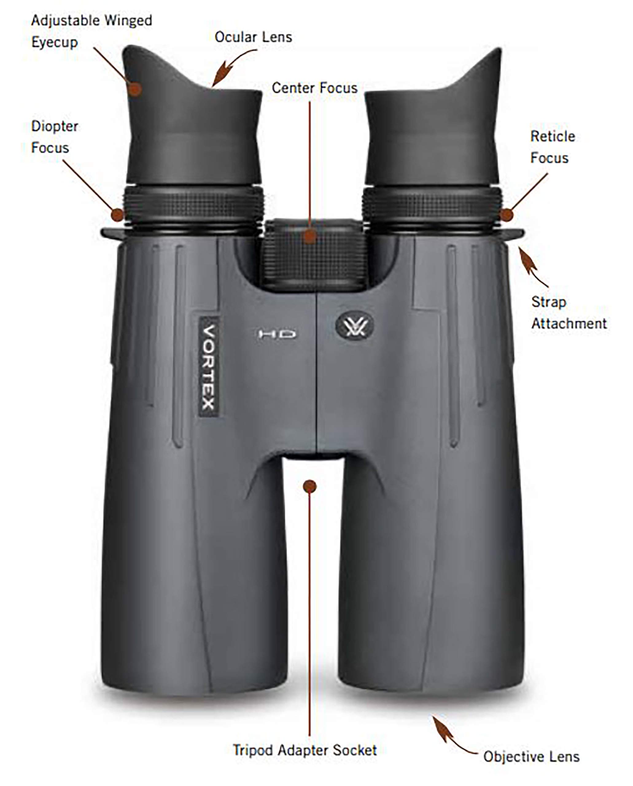 Vortex Optics Ranger HD R/T 10x50 Tactical Binoculars