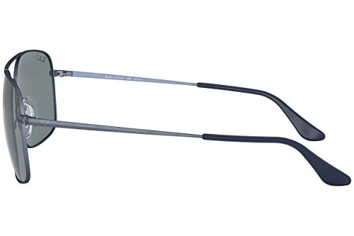 Ray-Ban RB3611 Square Sunglasses, Matte Blue/Polarized Blue, 60 mm