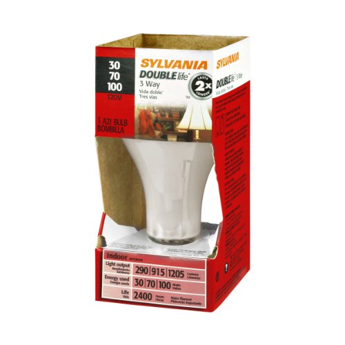 Sylvania Double Life 3 Way Indoor 30/70/100 Light Bulb