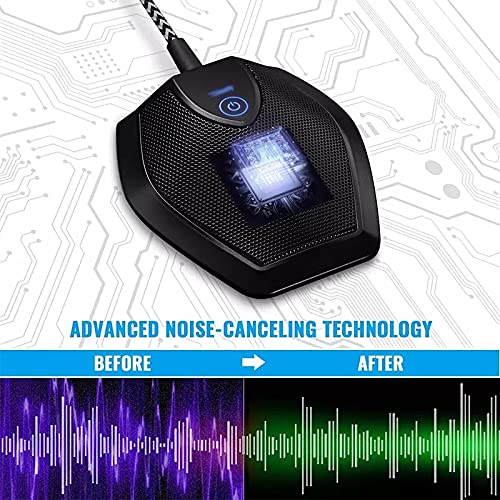 ZSEDP Omni-Directional USB Condenser Microphone Mic for Meeting Business Conference Computer Laptop Voice Studio Speech Microphone