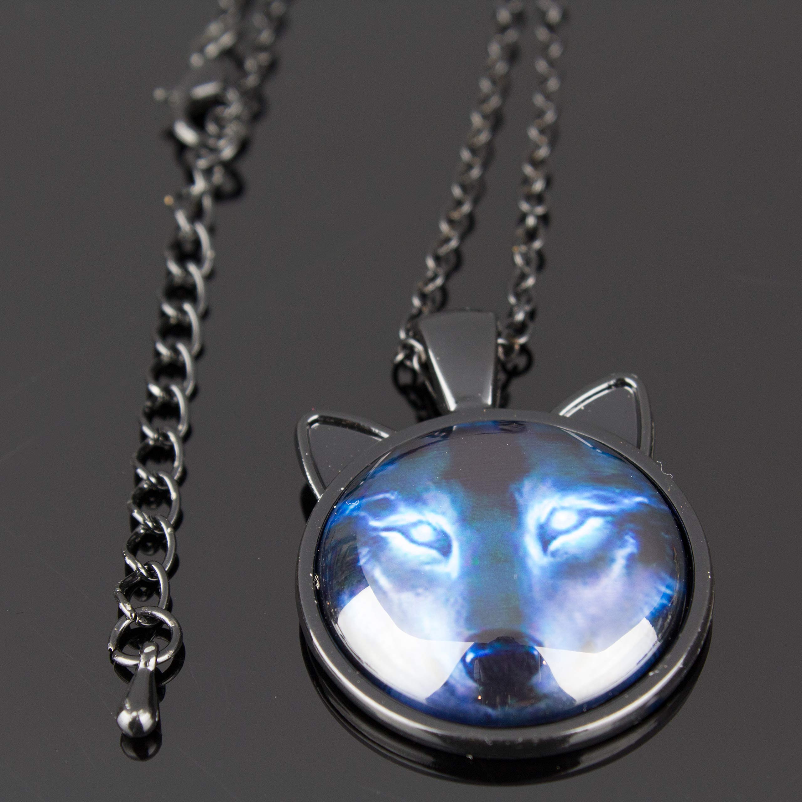 Soul Statement Wolf Charm Necklace Chain Pendant (Wolf)