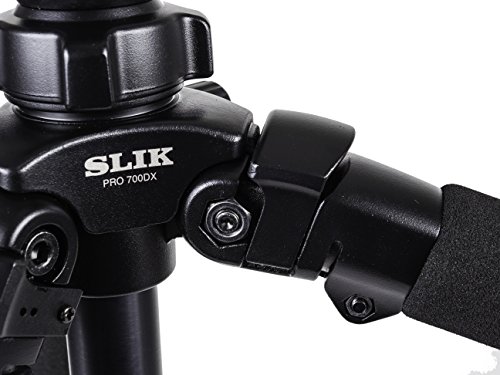 SLIK Pro 700DX Tripod KIT with 3-Way Pan & Tilt Head, for Mirrorless/DSLR Sony Nikon Canon Fuji Cameras and More - Black (615-316)