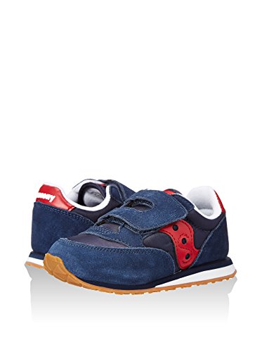 Saucony Boy's Originals Jazz Hook & Loop (Toddler/Little Kid) Navy/Red 6.5 Toddler W