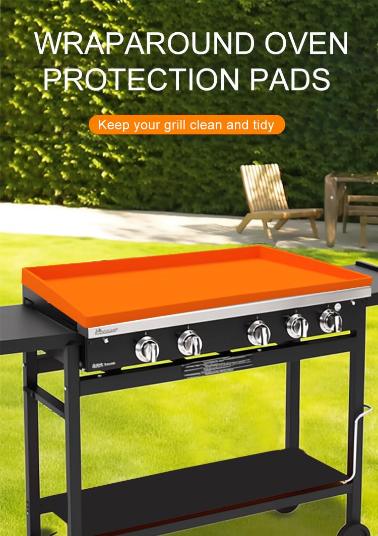 Silicone Griddle Mat, 【Upgraded Full-edge】Griddle Top Covers for Blackstone 28'', Heavy Duty Food Grade Silicone Griddle Cover,Protect Your Griddle All Year Round