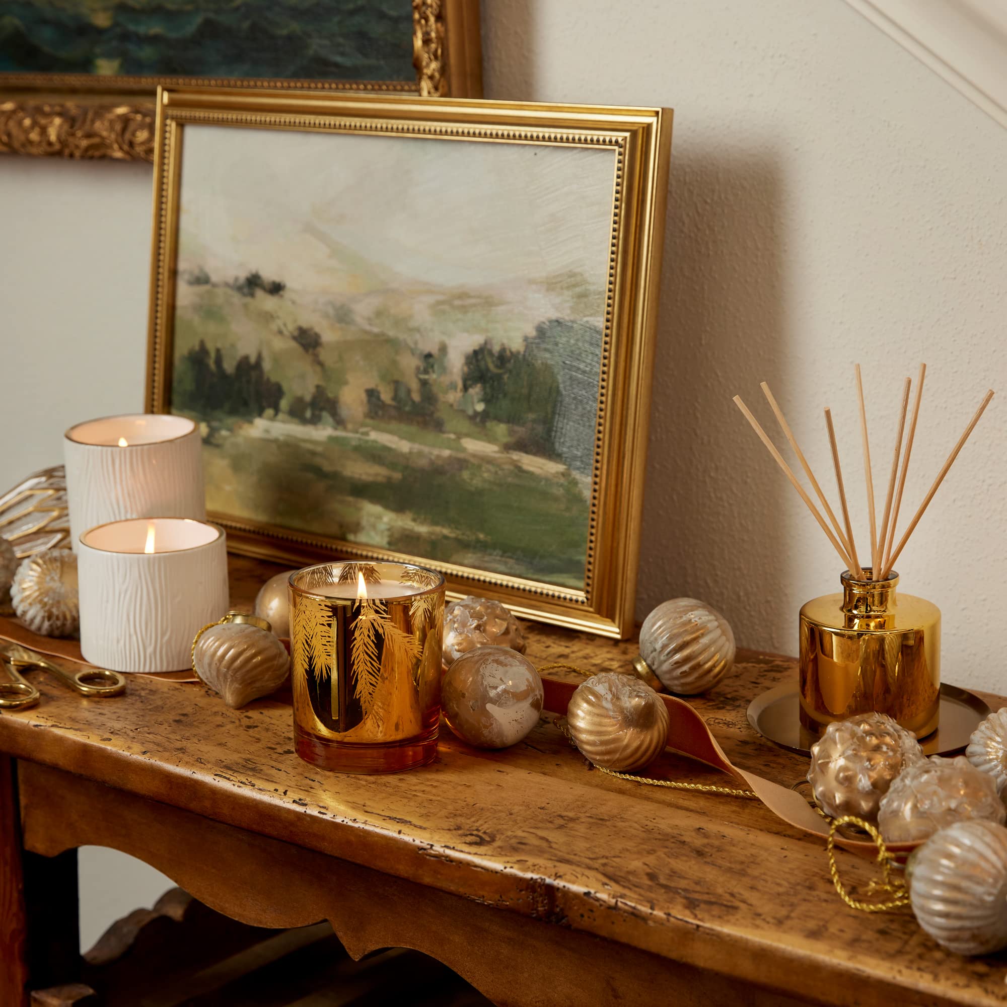 Thymes Votive Gold Candle - 2 Oz - Frasier Fir