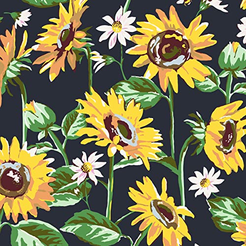 Vera Bradley Women's Cotton Wristlet With RFID Protection, Sunflowers - Recycled Cotton, One Size