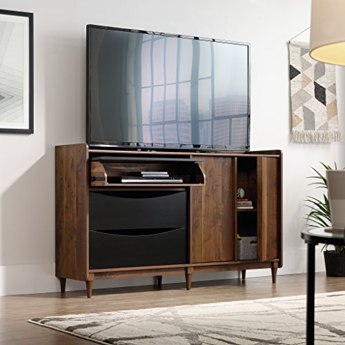 Sauder Harvey Park Entertainment Credenza, For TV's up to 55", Grand Walnut finish