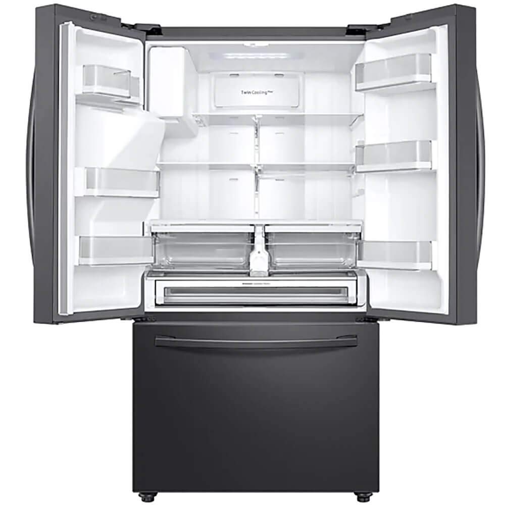 SAMSUNG RF23R6201SG 23 cu. ft. 3-Door French Door, Counter Depth Refrigerator with CoolSelect Pantry(TM) in Black Stainless Steel