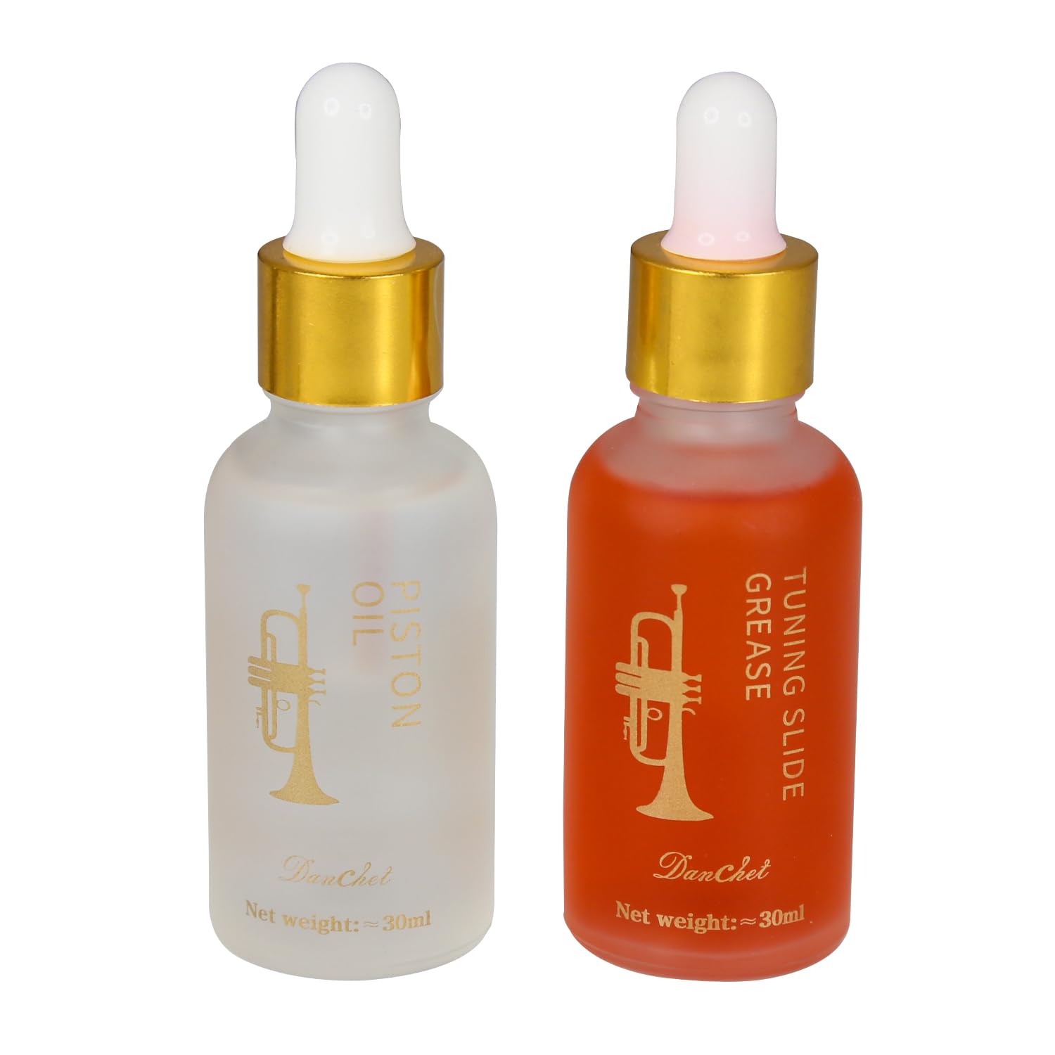 Synthetic Piston Oil and Tuning Slide Grease Set for Trumpet, Trombone, French Horn, Tuba, Euphonium and Other Brass Instruments