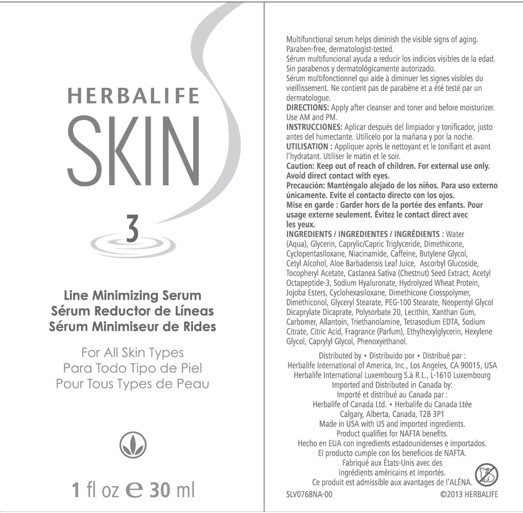 Skin Line Minimizing Serum 30 mL Aireless Pump For All Skin Type